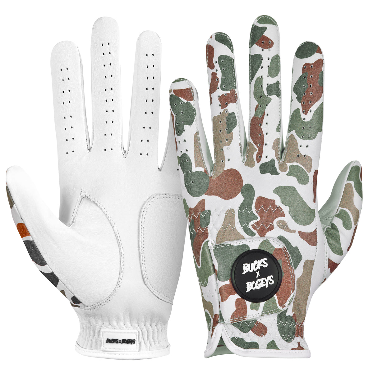"Camo" Golf Glove - Bucks & Bogeys Hunting Inspired Golf – Bow Crew Apparel - Bow Hunting ...