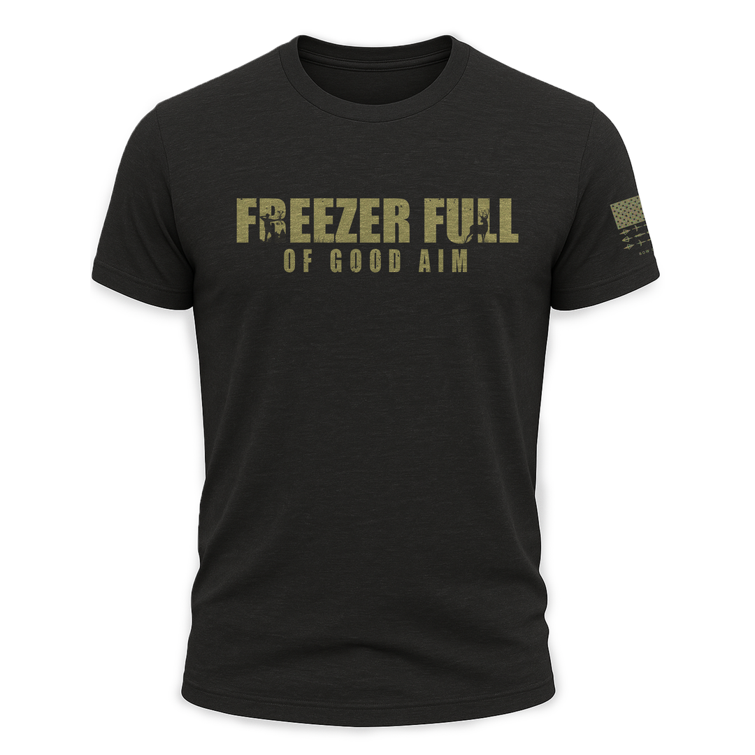 "Freezer Full Of Good Aim" Tee - Bow Hunting Tshirt – Bow Crew Apparel ...