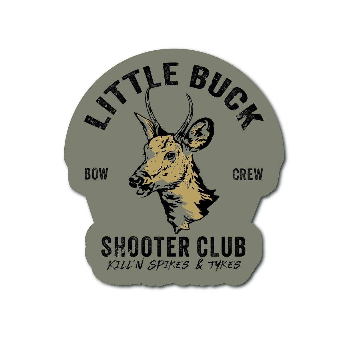 "Little Buck Shooter Club" Sticker - Bow Crew Apparel – Bow Crew ...