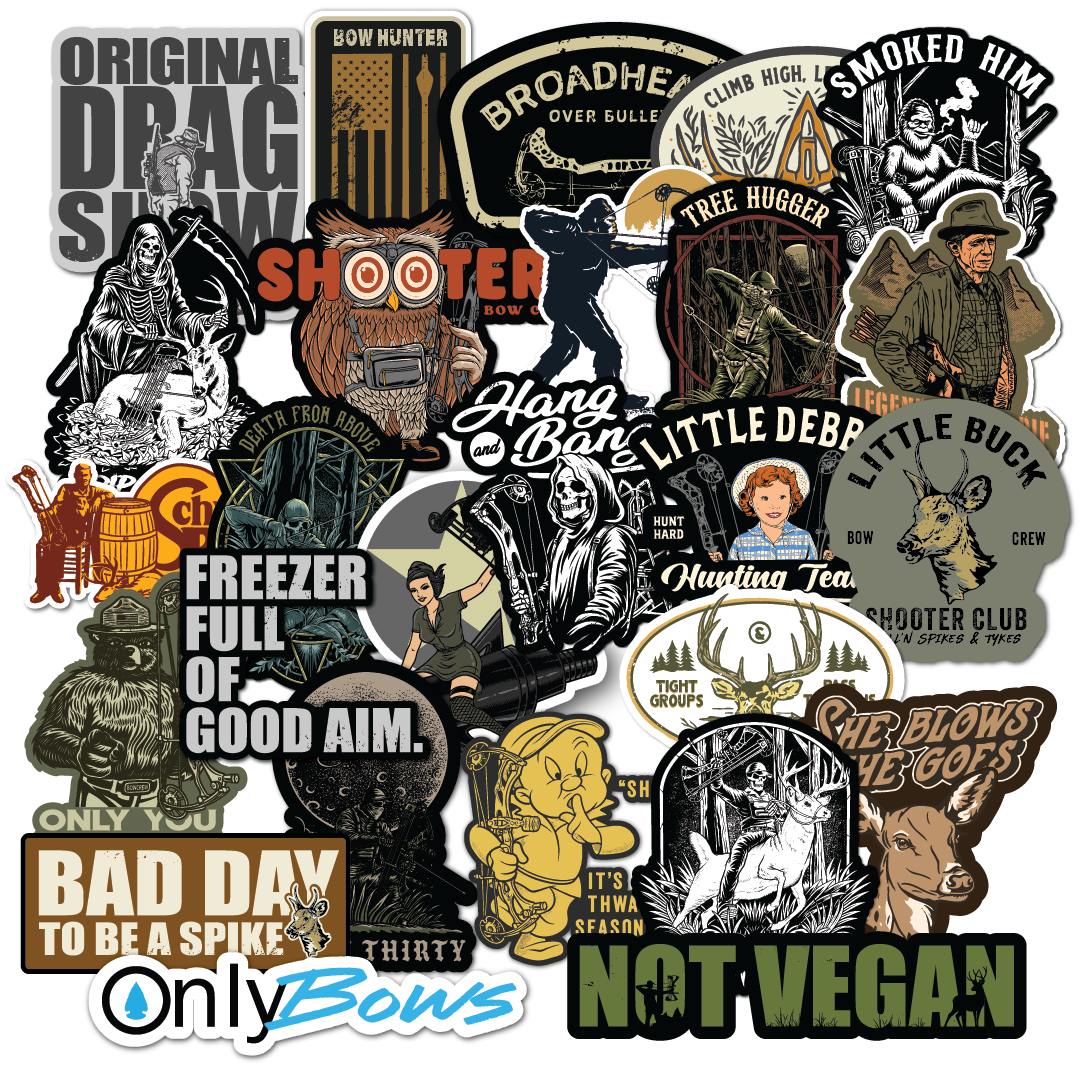 Ultimate Sticker Bundle - Bow Hunting Stickers – Bow Crew Apparel - Bow ...