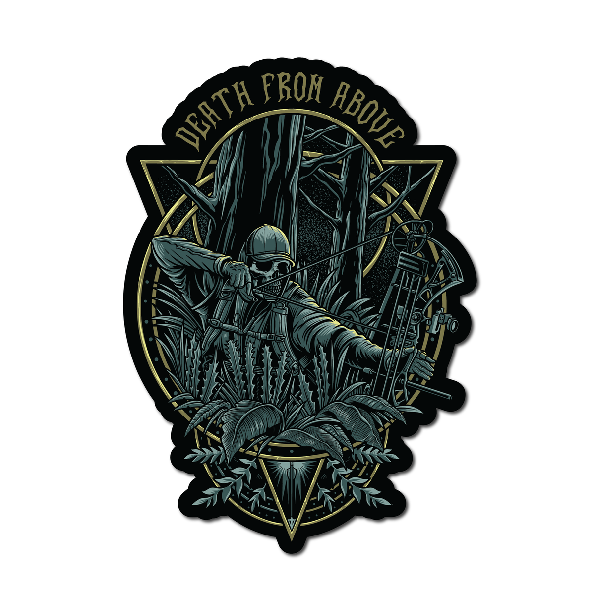"Death From Above" Sticker - Bow Crew Apparel – Bow Crew Apparel - Bow ...