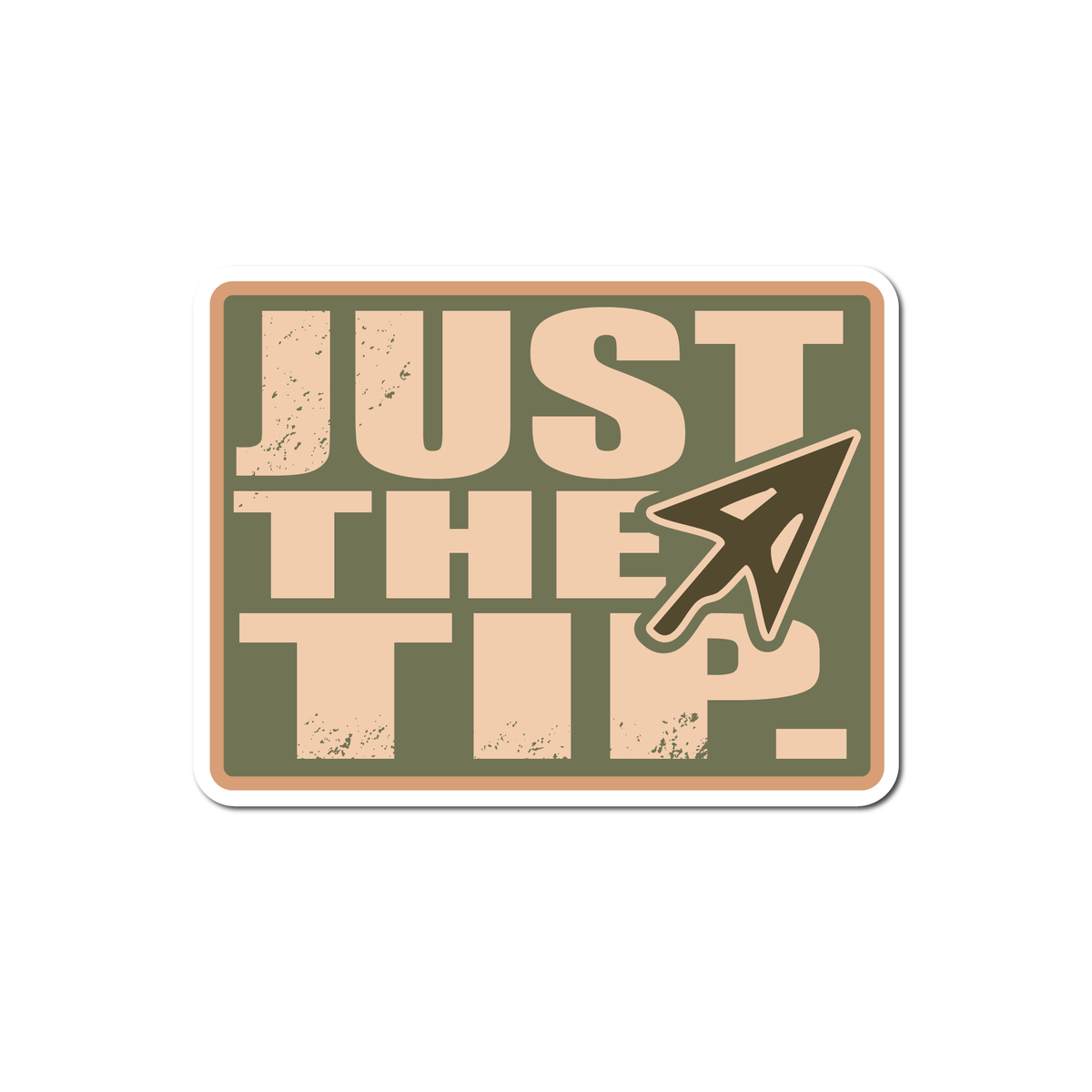 "Just The Tip" Sticker - Bow Crew Apparel – Bow Crew Apparel - Bow ...