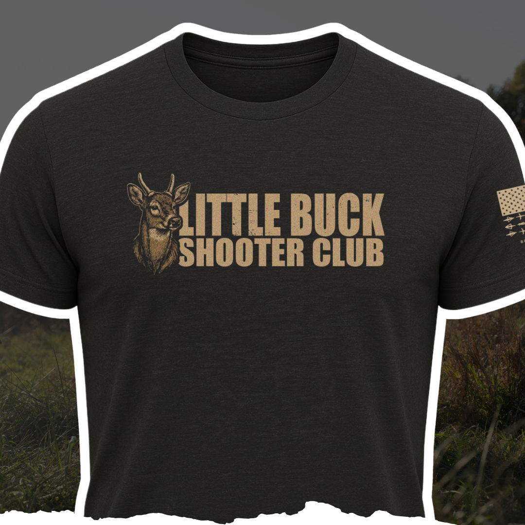 "Little Buck Shooter Club" Tee - Bow Hunting Tshirt – Bow Crew Apparel ...