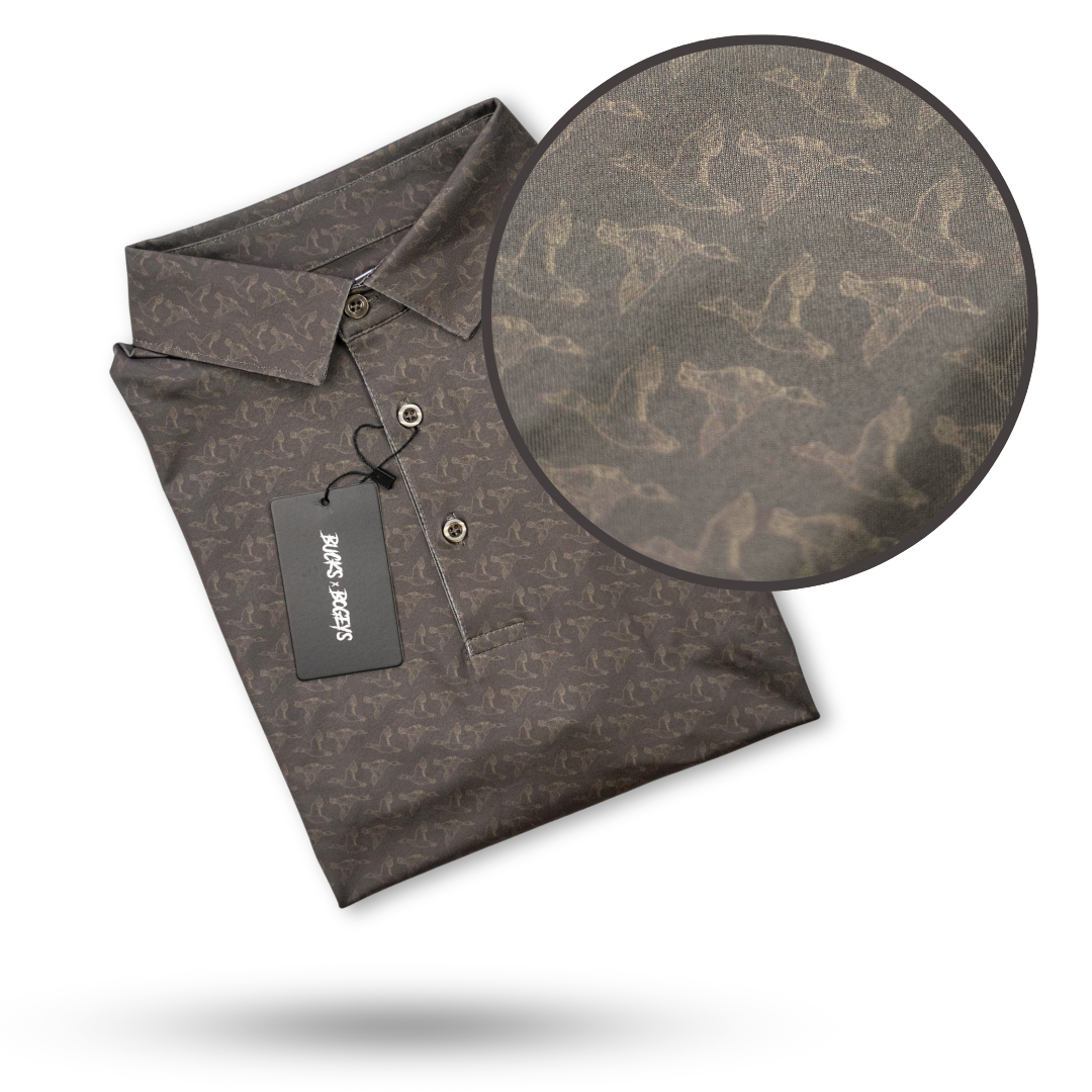 Bucks & Bogeys Golf Polos - Hunting Inspired Golf Polos – Bow Crew Apparel - Bow Hunting ...